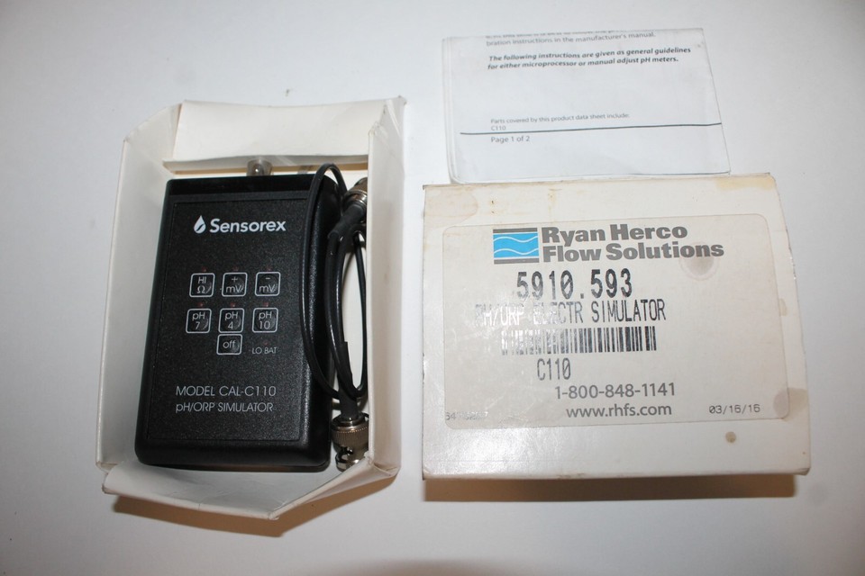 Sensorex CAL-C110 pH & ORP Simulator NEW! | eBay