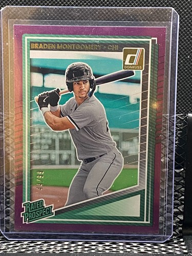 Braden Montgomery 2025 Donruss Rated Prospect Purple #44/99 - White Sox ...