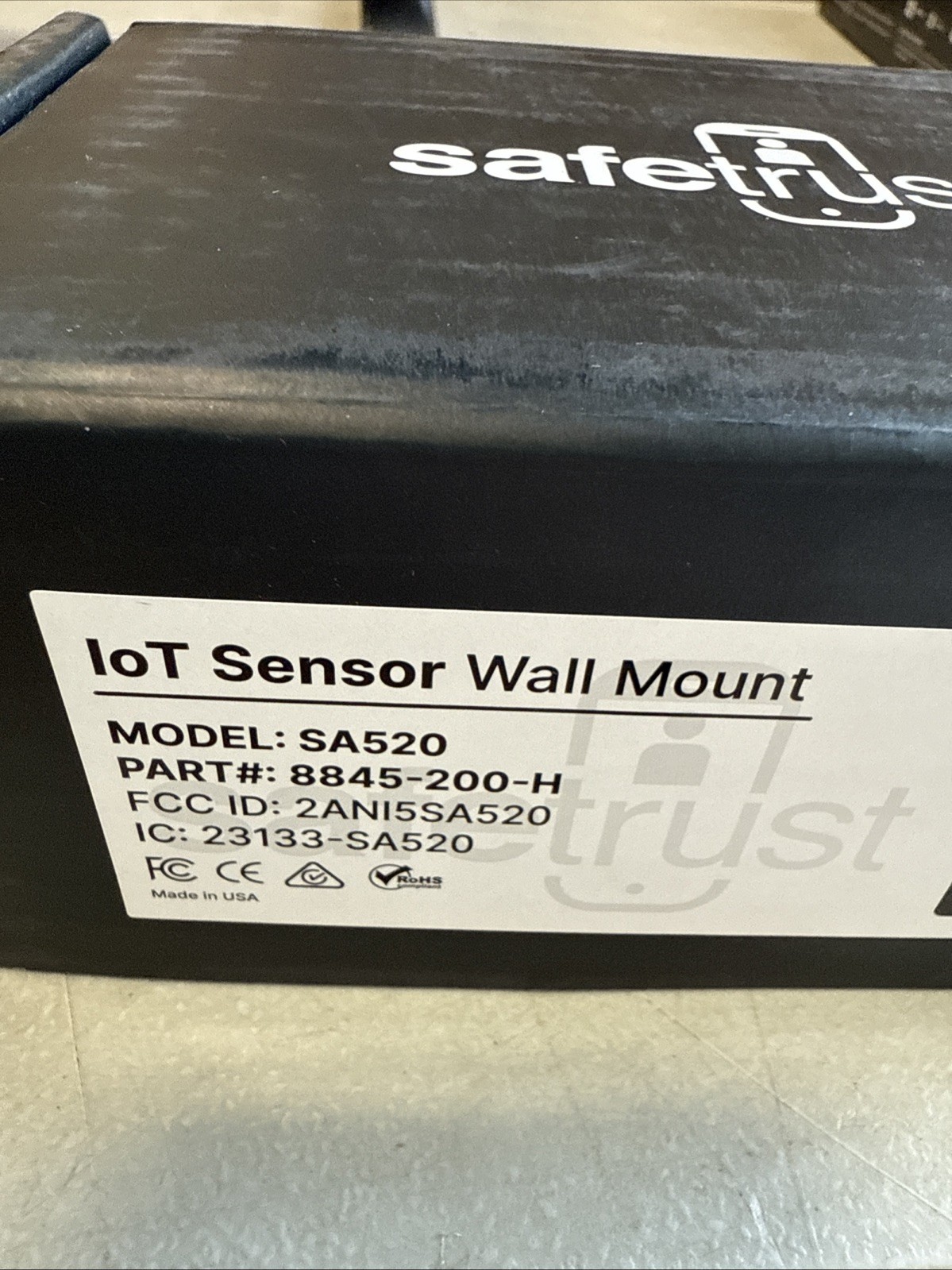 Safetrust IoT Sensor Wall Mount 8845-200 - H SA520 | eBay