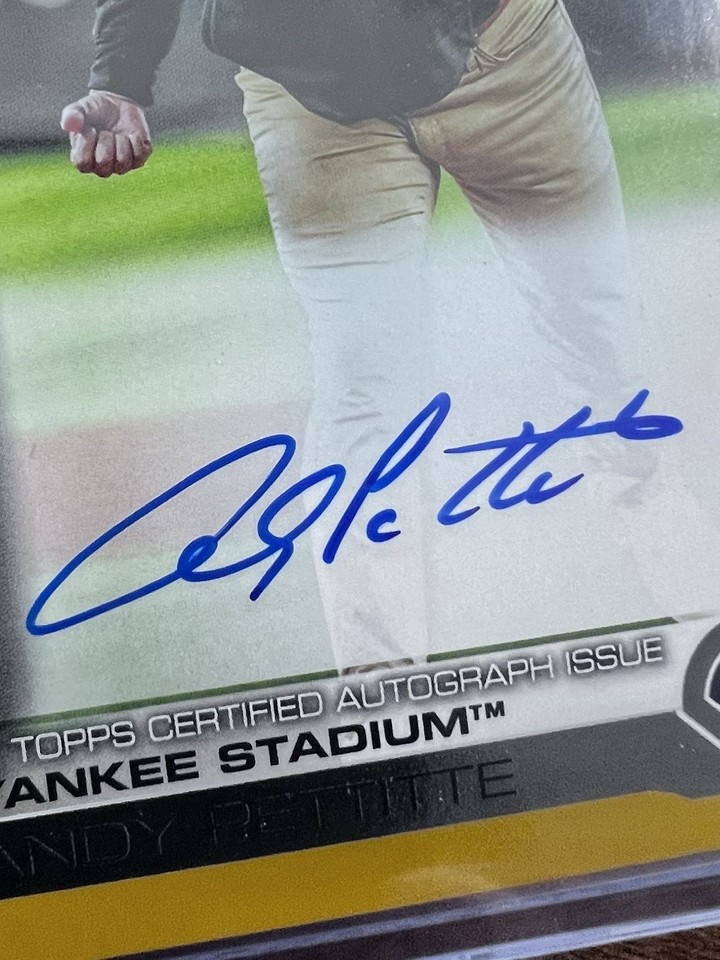 2025 Topps Update - Andy Pettitte First Pitch Auto Autograph GOLD /50 # ...