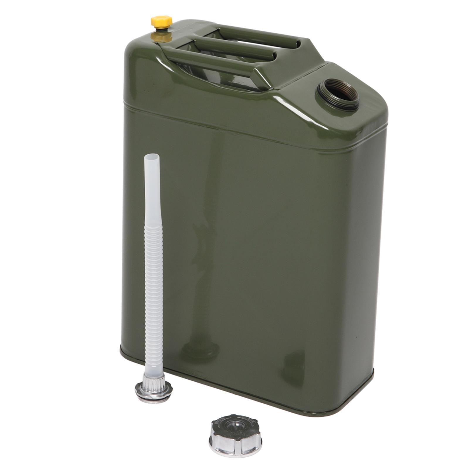 Army Green 20L 5 Gallon Gas Fuel Can Fuel Gasoline Steel Tank with ...