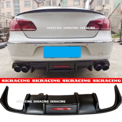 Fit For Volkswagen VW CC 2013-2017 Rear Bumper Diffuser Spoiler Lip ...