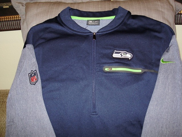 Seattle Seahawks Nike Men's 1/2 Sideline Coaches Pullover Jacket XXL ...