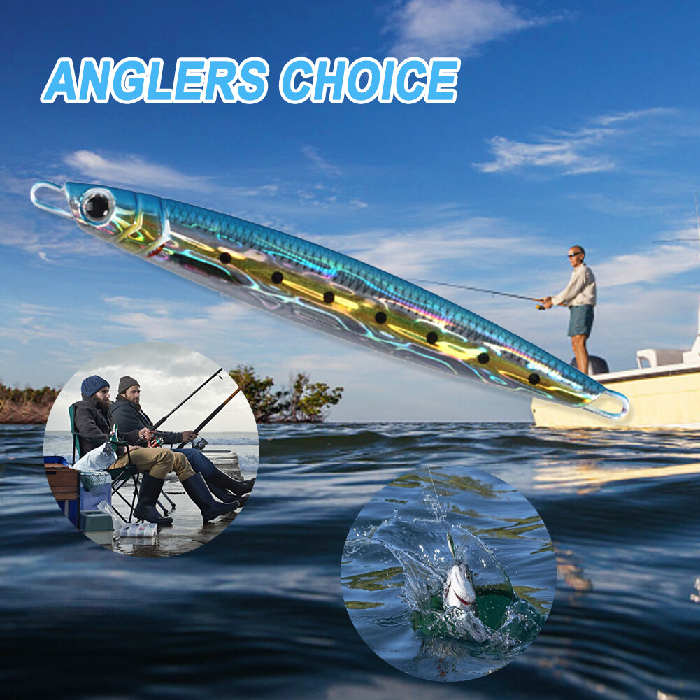 3D Print Fast Sinking Metal Spoon Jigs UV Lure for Seawater (Dark Blue ...