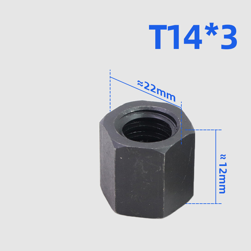 45# Steel Hexagon Trapezoidal Nut T12 - T45 Thread for Lead Screw Rod ...