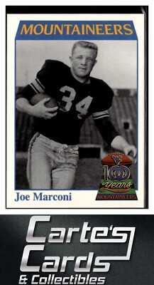 Joe Marconi 1991 College Classics West Virginia Mountaineers #25 WVU 7 ...