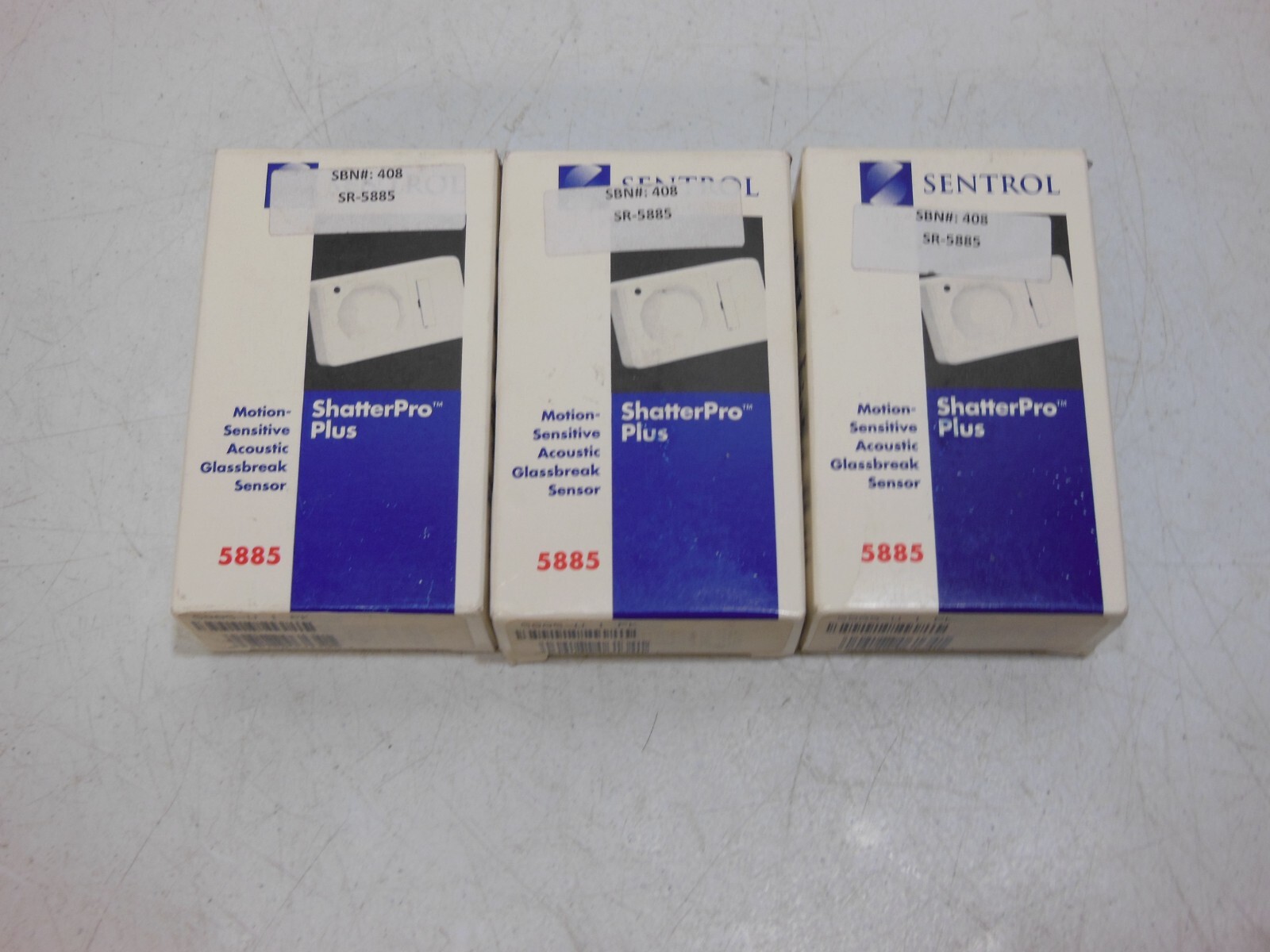Lot of 3 GE Sentrol 5885 ShatterPro Plus Glass Break Sensor Motion ...
