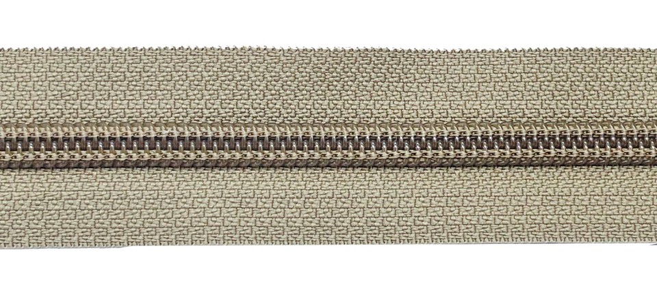 YKK Tan No 8 CF Chain Coil Zipper P16 - Military zip Fastener Textiles ...