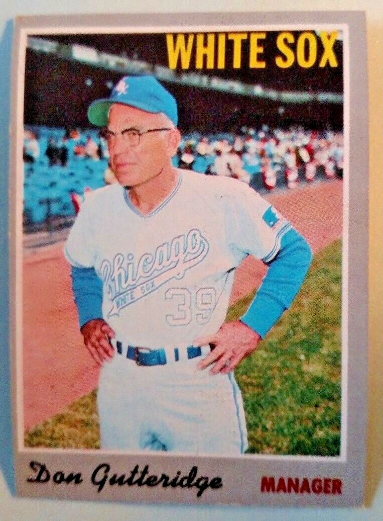 1970 Topps #123 Don Gutteridge Chicago White Sox | eBay