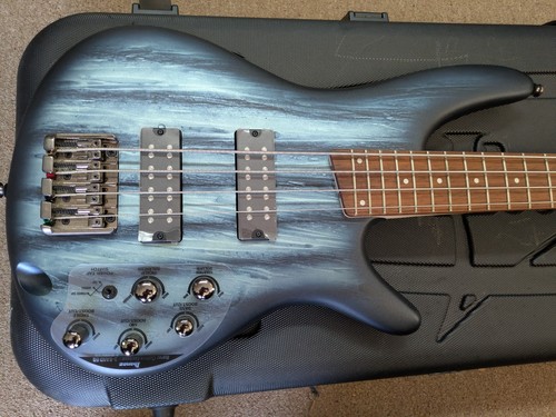 Ibanez SR300E 4-String Electric Bass Sky Veil Matte (SVM) Finish Hard ...