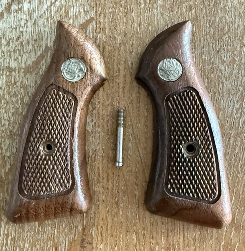 Rare Original Factory Smith & Wesson S&W J Frame Walnut Grips Revolver ...