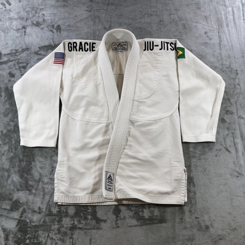 Gracie Jiu-Jitsu BJJ Gi Jacket Womens F2 White Authentic 100% Cotton ...
