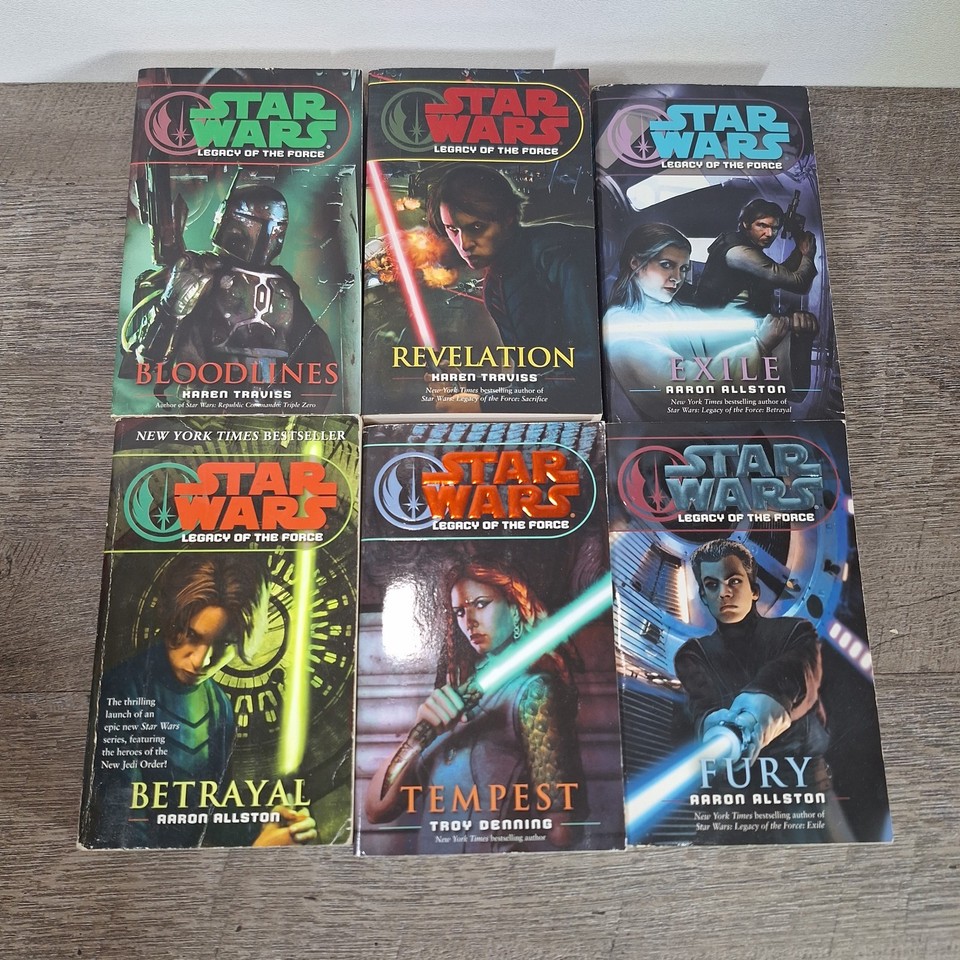Lot Of 6 Star Wars Legacy Of The Force Books | eBay