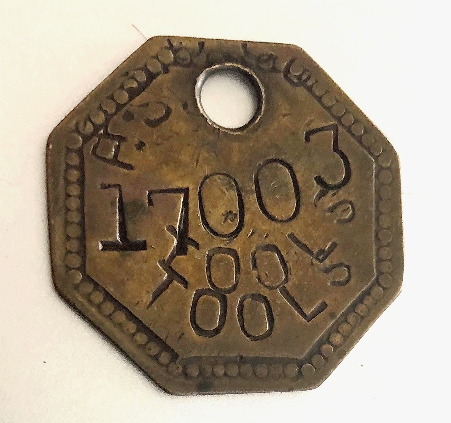 VTG Tool Check Brass Tag: FLINT STAMPING PLANT; Flint MI GM Automotive ...