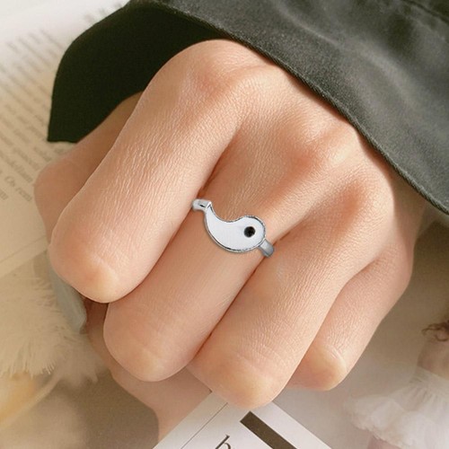 Tai Chi Yin Yang Couple Adjustable Rings Lover Rings Jewelry New I2 | eBay