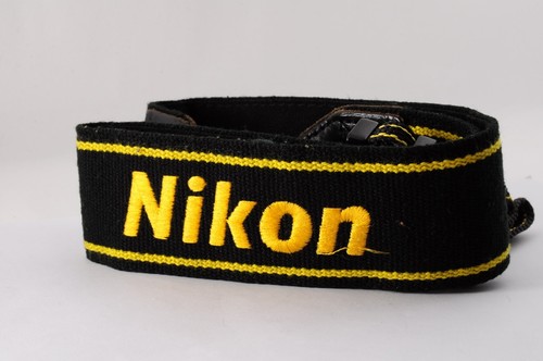 Near MINT Genuine Nikon Professional Neck Camera strap yellow ...