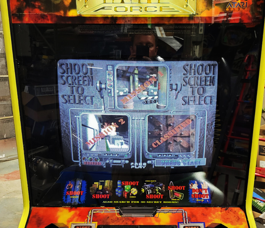 Maximum Force Full Size Arcade Gun Shooting Video Game Machine - WORKS ...