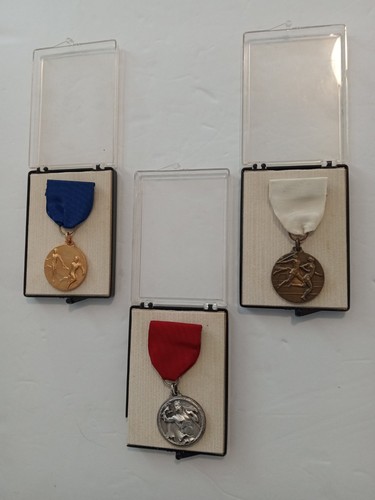 Vintage 1961 JC track & Field Medals Dash. Broad Jump. Relay Races | eBay