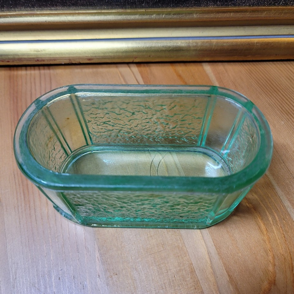 Vintage Tiffin Green Depression Glass Bulb Box Planter #8130 | eBay