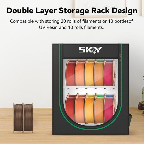 3D Printer Filament Storage Box, Storage Rack for 3D Printing Filaments ...