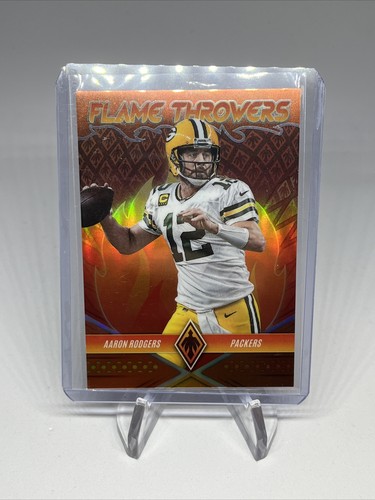 2022 Phoenix Aaron Rodgers Flame Throwers Orange Parallel /99 Packers ...