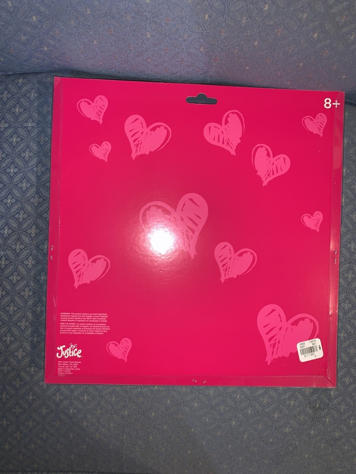 JUSTICE LOCKER ACCESSORIES INITIAL (R,S,T)CORK BOARD/DRY ERASE ...