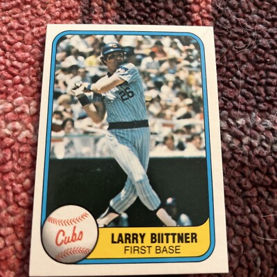 1981 Fleer Larry Biittner . Chicago Cubs #314 | eBay