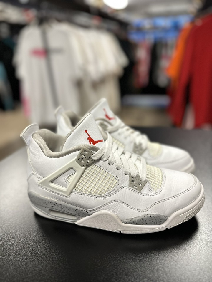 Jordan 4 Retro Mid White Oreo (2021) (GS) Size 6.5Y DJ4699-100 ...