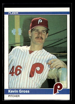 1984 Fleer Baseball #32 Kevin Gross Rookie Set Break Mint+ Philadelphia ...