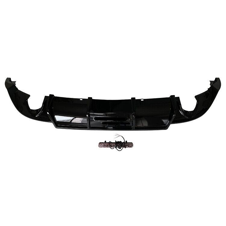VW Golf GTD GTI TSI TDI MK7 Rear Gloss Black Valance Diffuser Lip WITH ...