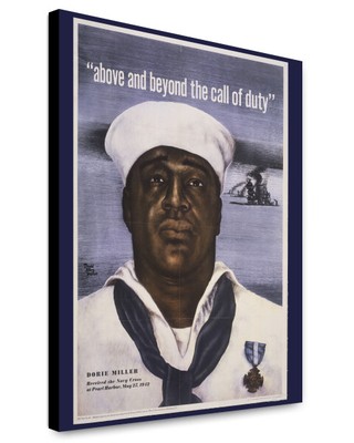Canvas Print: Dorie Miller Received The Navy Cross At Pearl Harbor ...