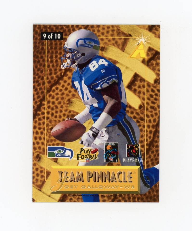 MICHAEL IRVIN JOEY GALLOWAY 1996 Pinnacle Team Pinnacle #9 Dallas ...