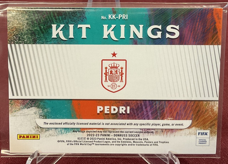 2022-23 Panini Donruss FIFA Pedri Kit Kings Jersey Relic Spain | eBay