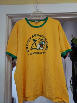 Marquette Mi NMU Wildcats Aquatics Club T-Shirt XXL | eBay