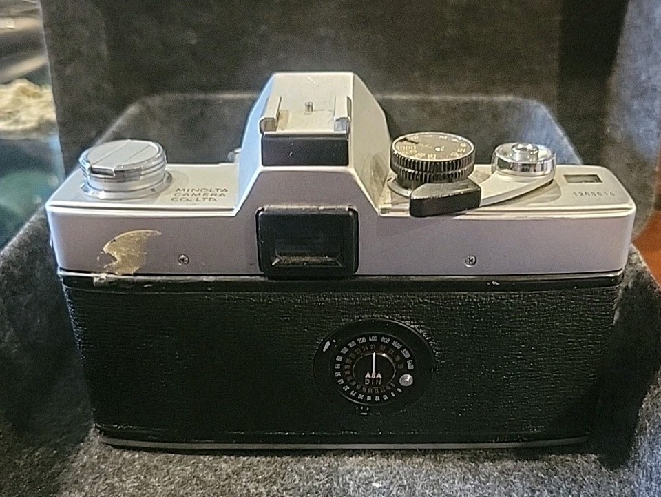 Minolta SRT101 35mm Film Camera W/MC Tele Rokkor -PF 1:2.8 F135mm Lens ...