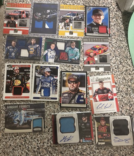 NASCAR Racing 23 Card RU/Auto Lot! Dale Jr, Chase Elliott, Tony Stewart ...