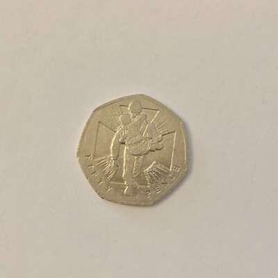 RARE Fifty Pence 50p Commemorative World War 2 ll Coin 2006 wounded ...