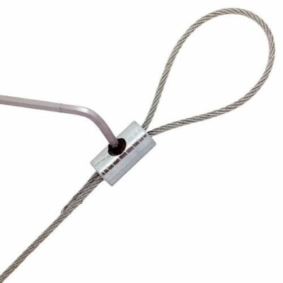 1.5mm Zinc Plated Wire Rope Loop Clamp Grip 1mm - 1.5mm Cable | eBay UK