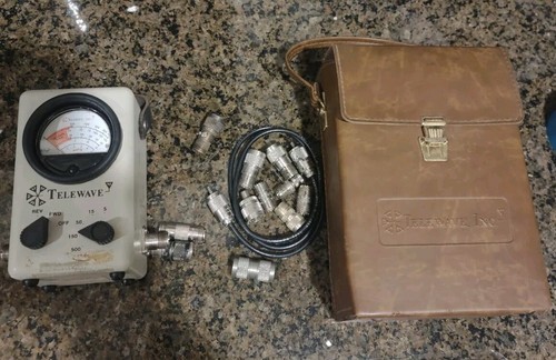 TELEWAVE 44A RF Thruline Wattmeter Watt Meter - With Case And ...