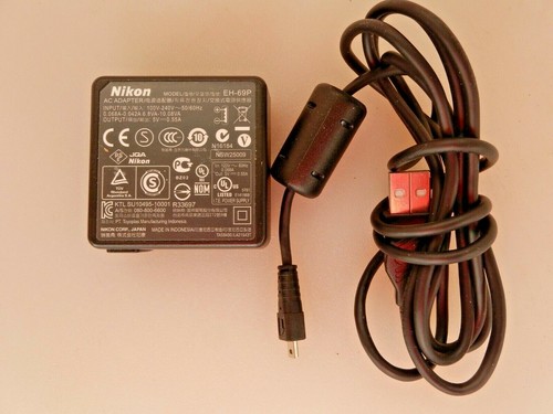 Genuine Original Nikon EH-69P Adapter Charger w/ Cable CoolPix P500 ...