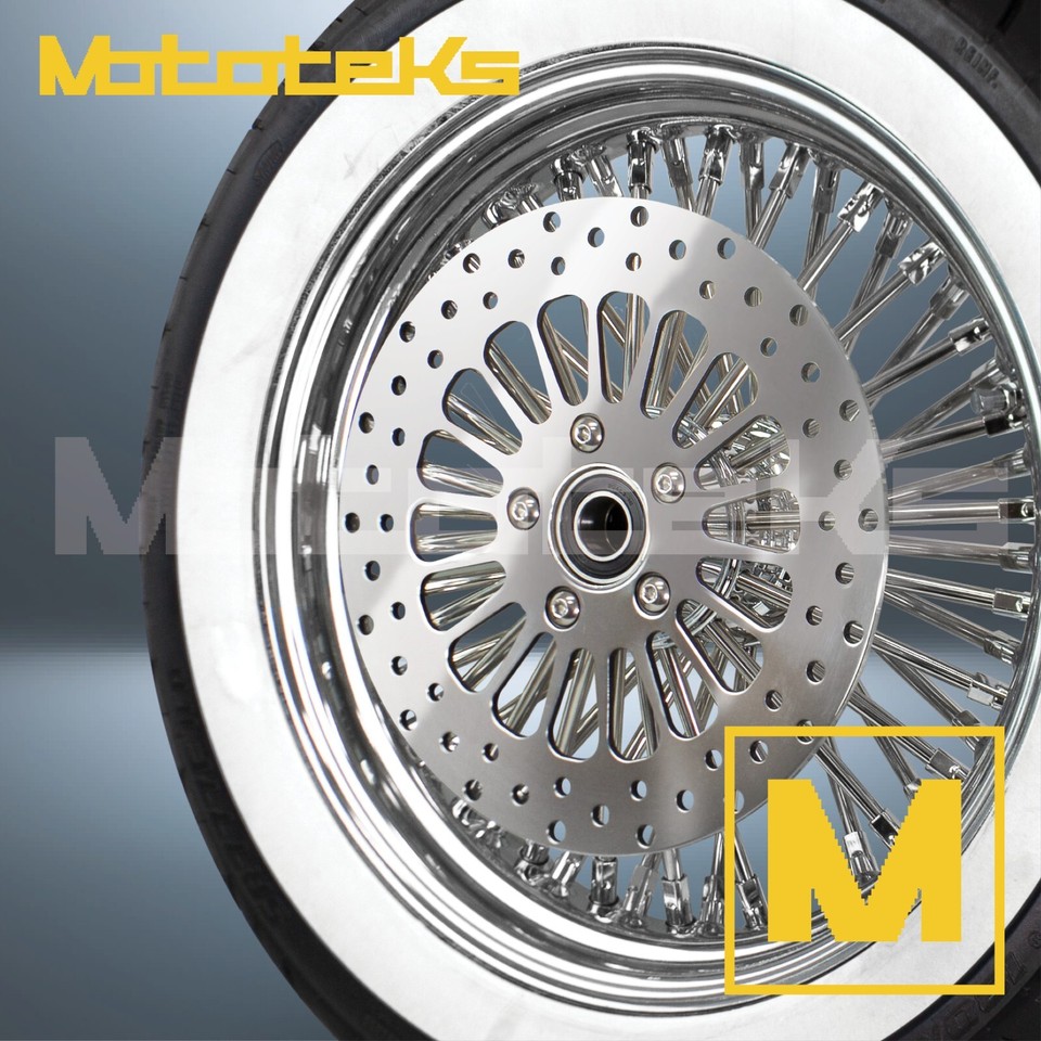 18" 18X4.25 FAT SPOKE WHEEL 52 STAINLESS SPOKES FOR HARLEY TOURING ...
