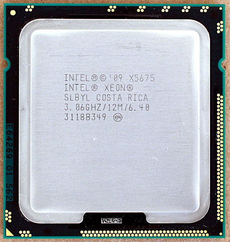 MATCHED PAIR Intel Xeon X5675 Hex Core SLBYL 3.06GHz / 12M / 6.40 CPU ...