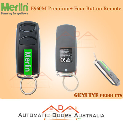 Merlin E960M Premium Security+ & Security +2.0 Garage Door 4 button ...