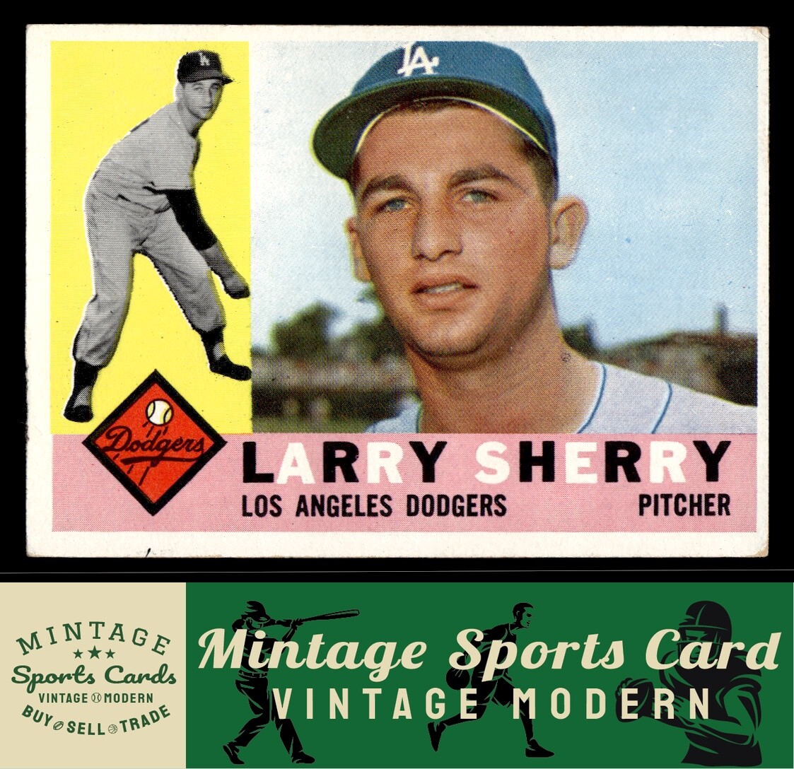 1960 Topps - Larry Sherry - Rookie RC #105 Los Angeles Dodgers | eBay