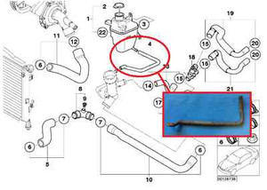 BMW Mini One/Cooper Coolant Pipe (Part#: 17127526414) R50/R52 | eBay