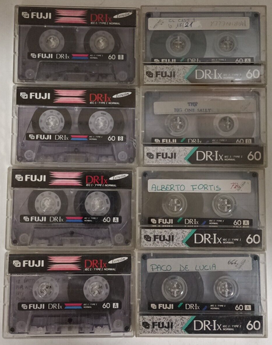 Lotto 8x FUJI DR-I x 60 musicassette vergini cassette tape vintage | eBay