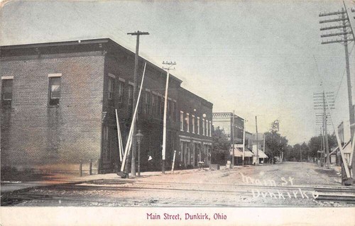 Dunkirk Ohio Main Street Vintage Postcard AA53789 | eBay