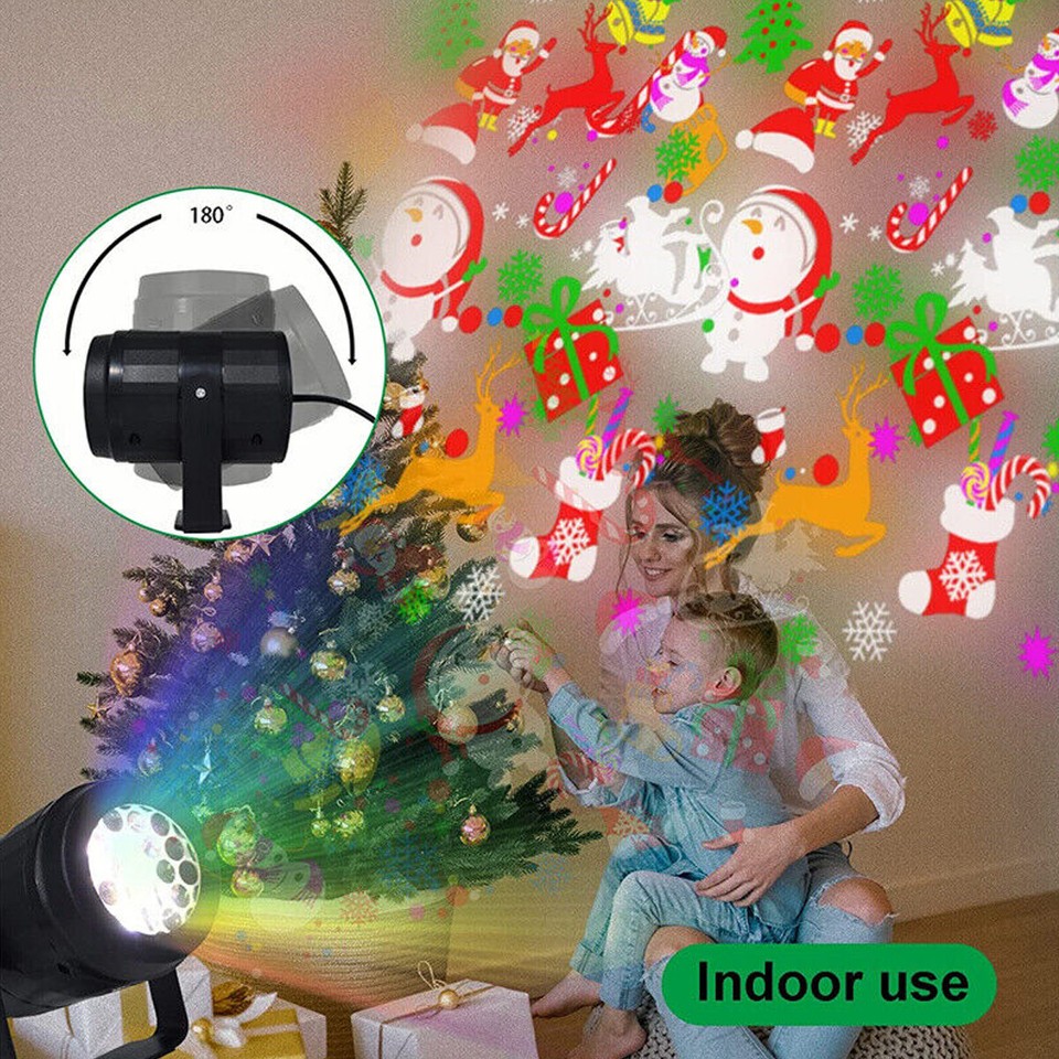 Christmas Solar /Laser R&G LED Projector Light Moving Outdoor Landscape ...