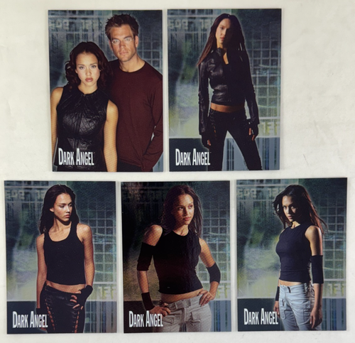 DARK ANGEL JESSICA ALBA (Topps 2002) Complete FOIL Chase Card Set (5 ...