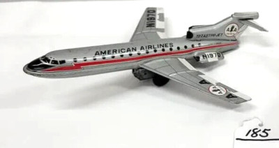 Vintage American Airlines 727 Astro Jet N1970 Tin Friction Toy Japan | eBay